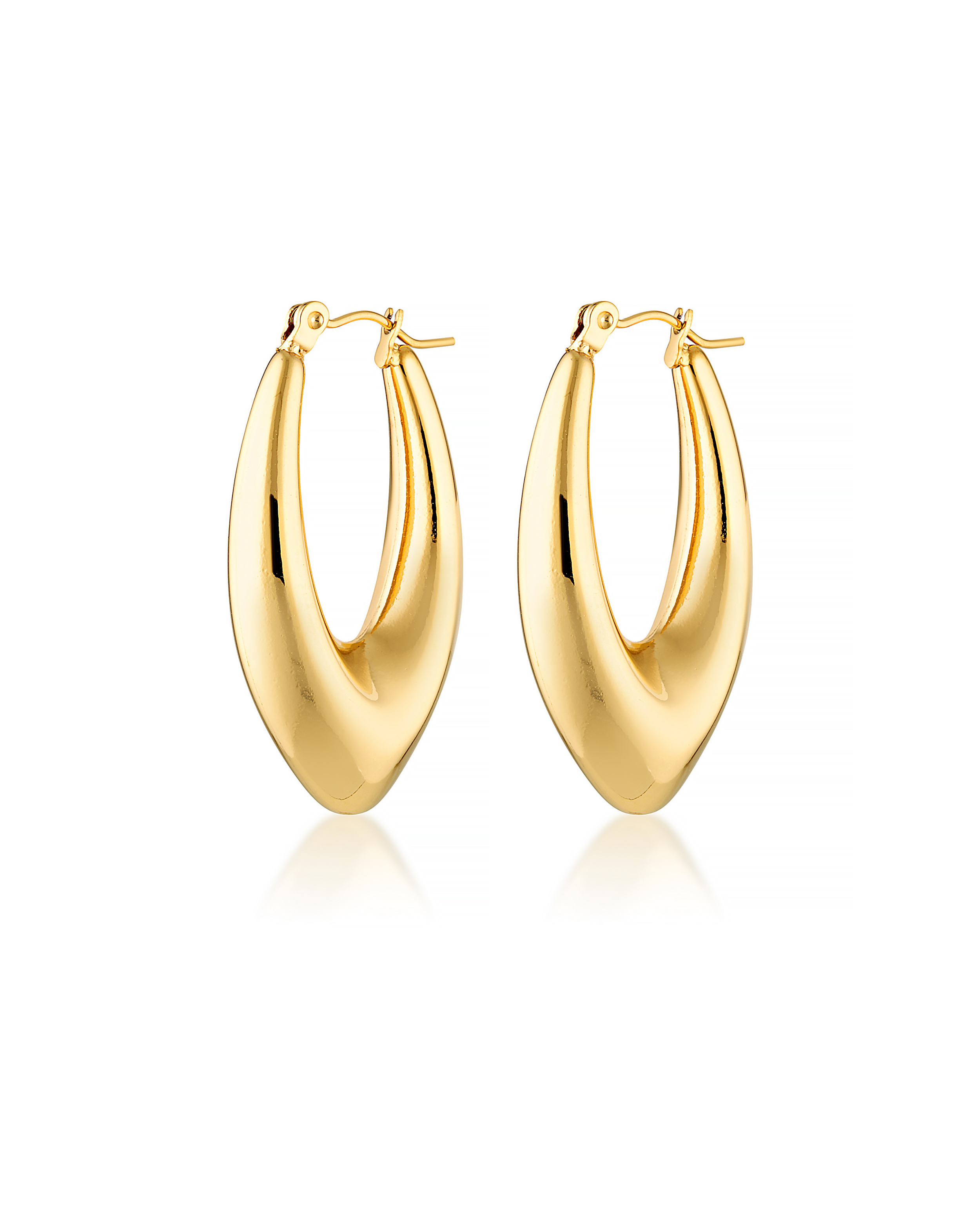 Nova Hoops | 18k Gold Plated – AUMIA