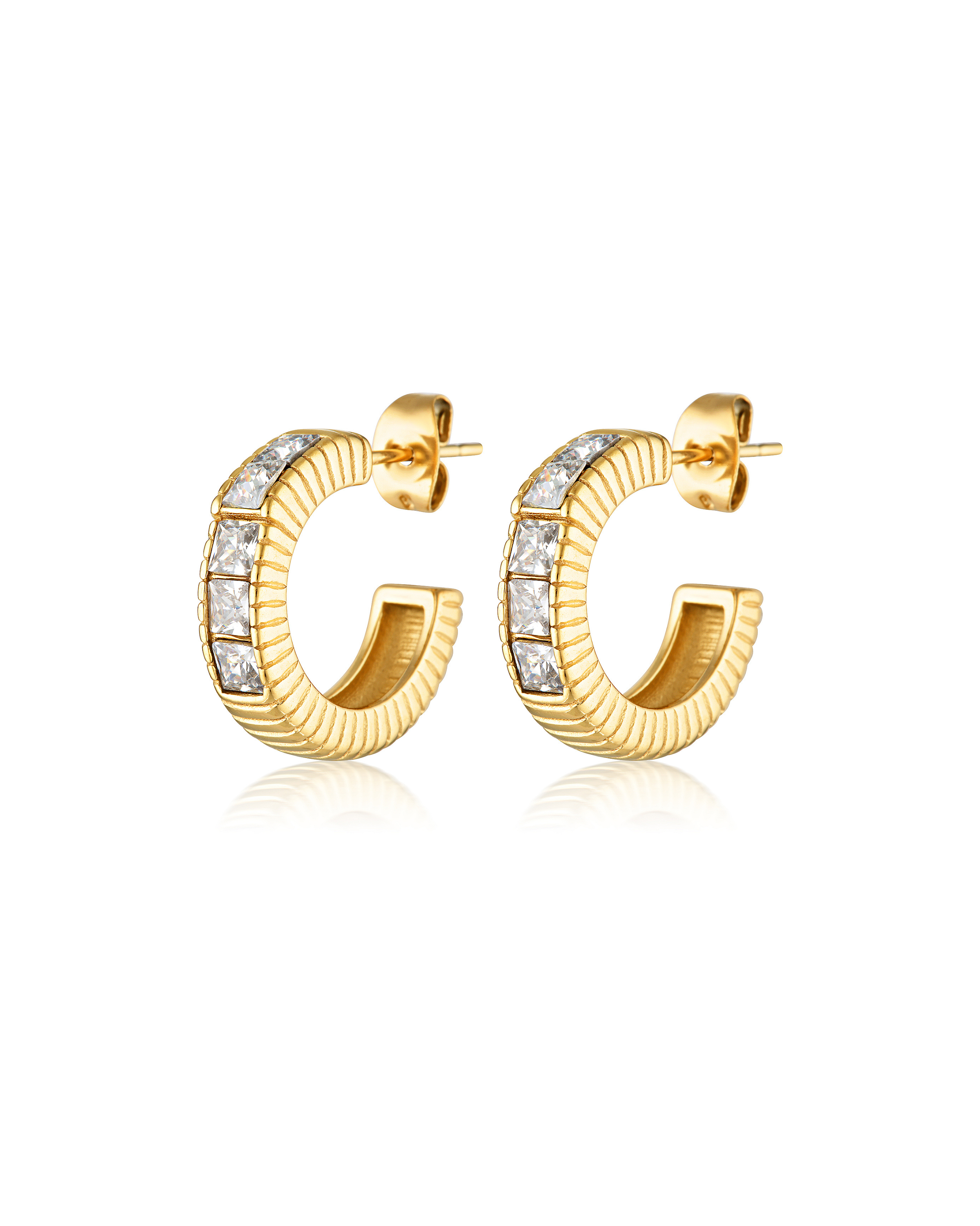 Felicity Hoops | 18k Gold Plated – AUMIA